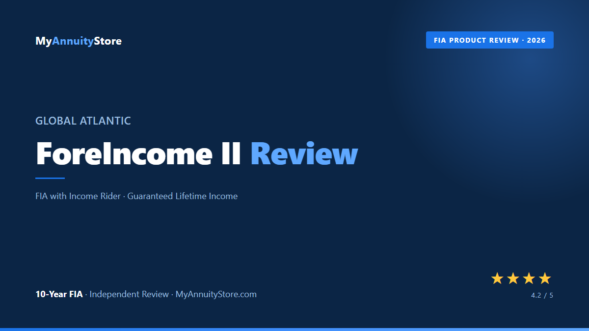 Global Atlantic ForeIncome II Review (2026): Income Rider Deep-Dive